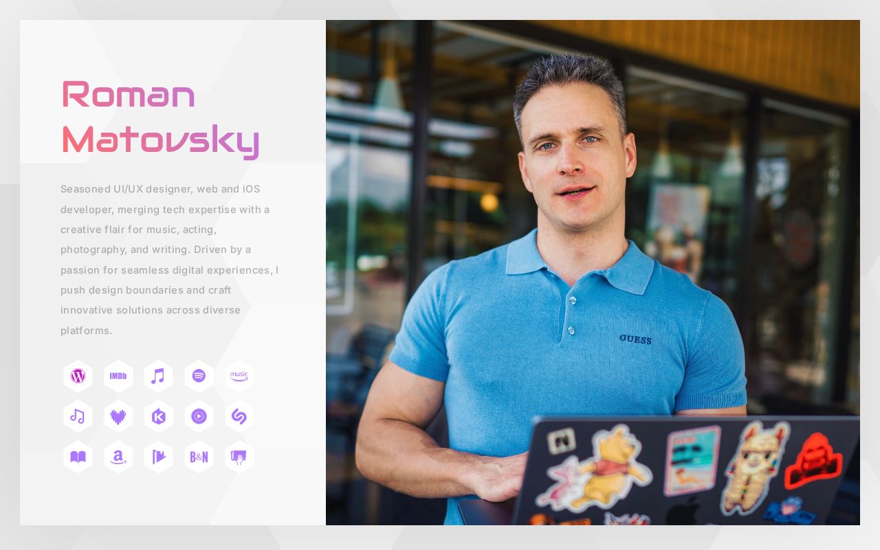 Roman Matovsky - designer, developer, musician